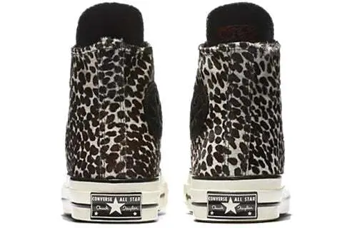 CONVERSE Chuck 70 Hi Leopard Print High Top Sneakers - Black
