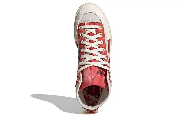 Adidas Nizza Parley High Top Sneakers - Cream/red