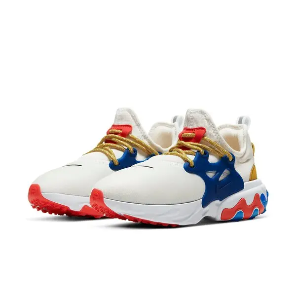 Nike React Presto Athletic Sneakers - White/blue/yellow