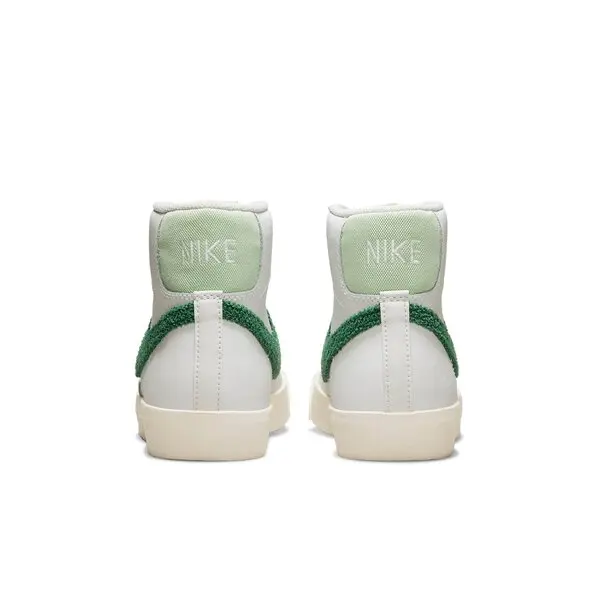 Nike Blazer Mid '77 Chenille Swoosh Sneakers - Summit White/light Silver/honeydew