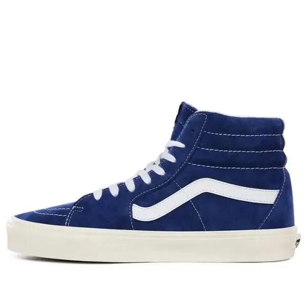 VANS Sk8-hi Pig Suede High Top Sneakers - Blue/white