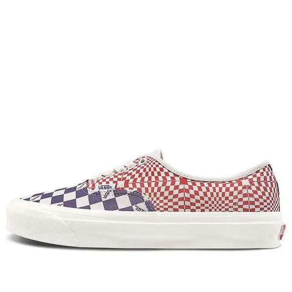 VANS Og Authentic Lx "logo Check Indigo Red - Red/purple