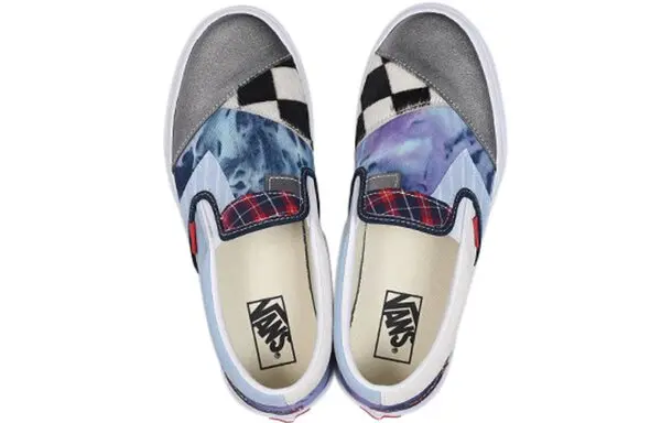 VANS Slip-on Luxe Patchwork Sneakers - White