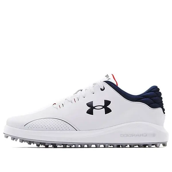 Under Armour Draw Sport Spikeless Golf Shoes - White/academy