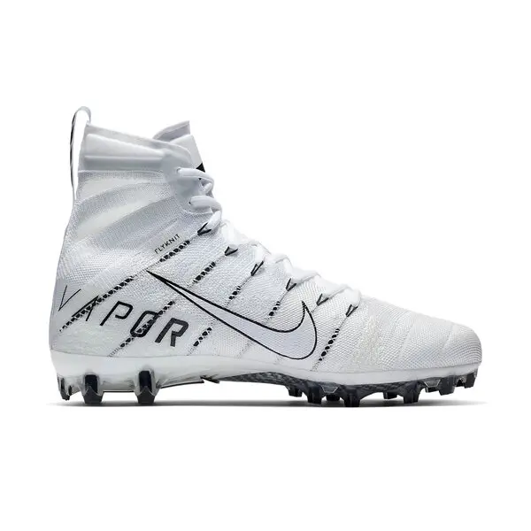 Nike Vapor Untouchable 3 Elite High Top Athletic Cleats - White