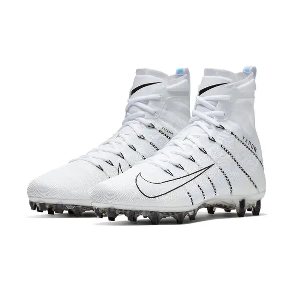 Nike Vapor Untouchable 3 Elite High Top Athletic Cleats - White