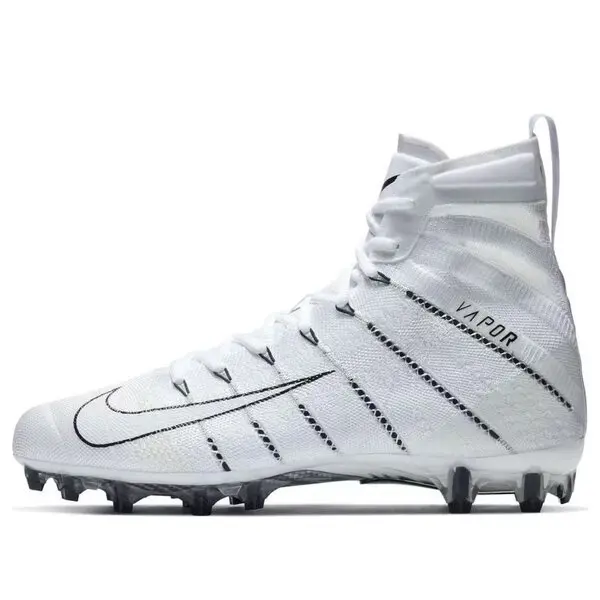 Nike Vapor Untouchable 3 Elite High Top Athletic Cleats - White