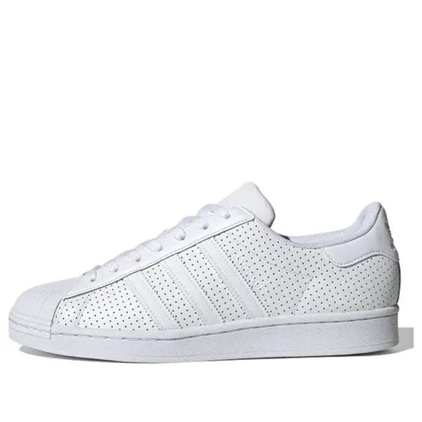 Adidas Superstar Perforated Sneakers - White/black