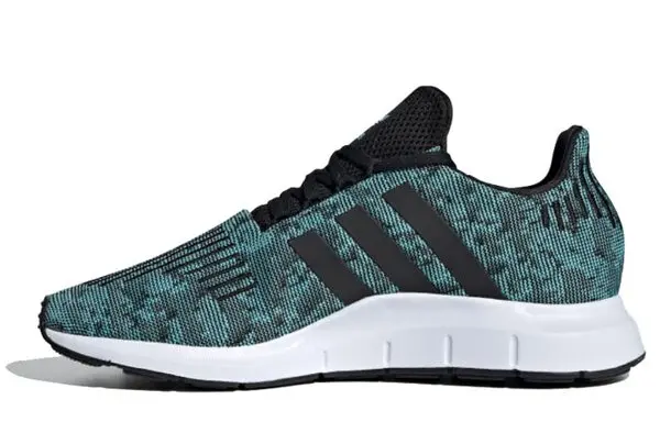Adidas Swift Run Knit Sneakers - Blue/black