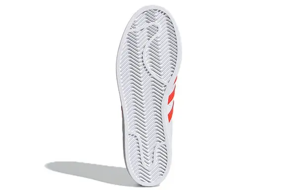 Adidas Superstar Low Top Sneakers - White/red