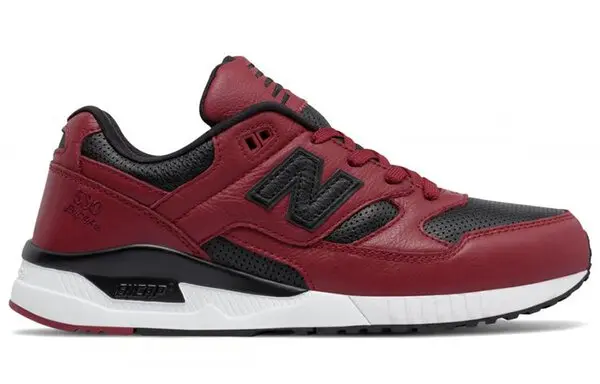 NEW BALANCE 530 Lux Leather Sneakers - Wine Red