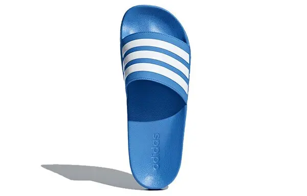 Adidas Adilette Shower Slides - Blue/white
