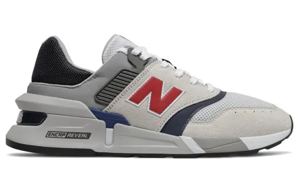 NEW BALANCE 997s Athletic Sneakers - Grey/red