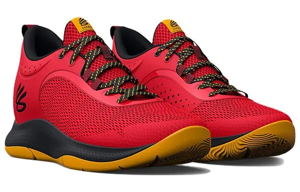 Under Armour Curry 3z6 Athletic Sneakers - Bolt Red/black