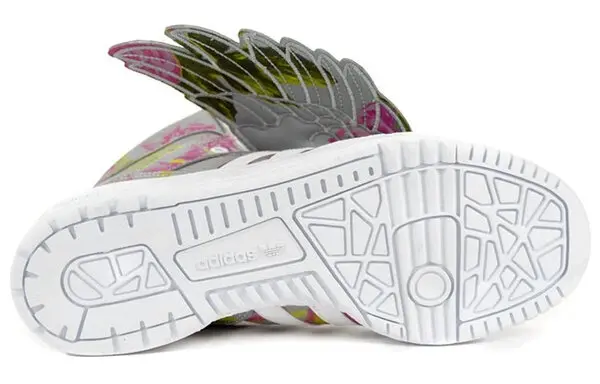 Adidas Js Wings 3m Floral High Top Sneakers