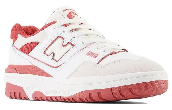 NEW BALANCE 550 Sneakers - White/brick Red