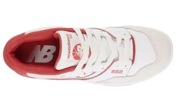 NEW BALANCE 550 Sneakers - White/brick Red