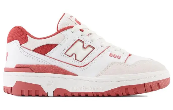 NEW BALANCE 550 Sneakers - White/brick Red