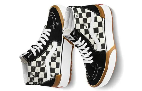VANS Sk8-hi Stacked Checkerboard High Top Sneakers - Multi-color