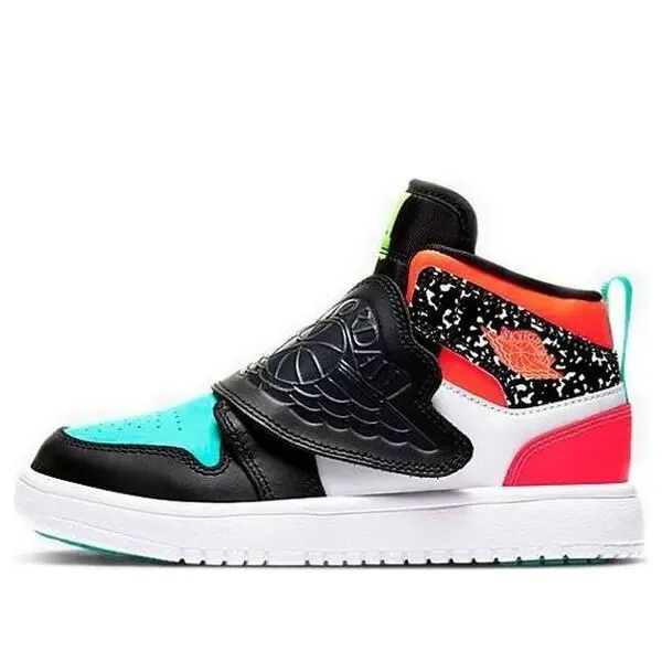 JORDAN Sky Air 1 High Top Sneakers - Blackredblue