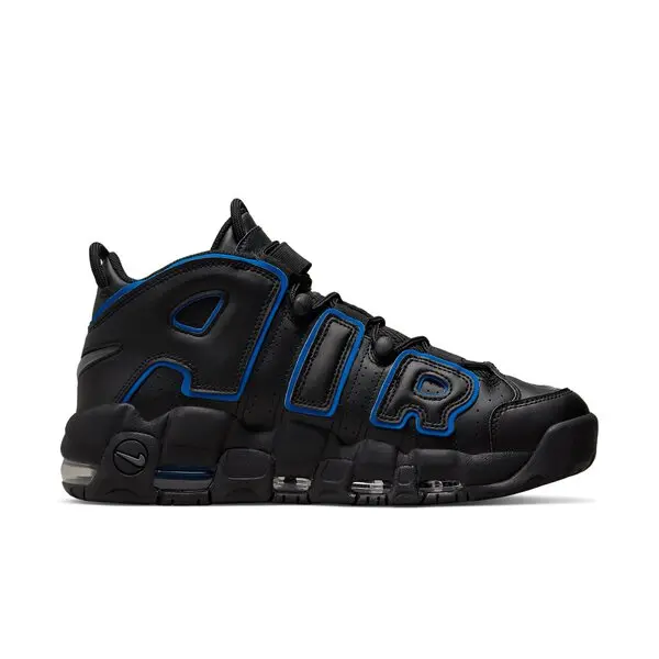 Nike More Uptempo High Top Sneakers - Black/blue