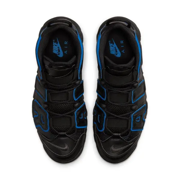 Nike More Uptempo High Top Sneakers - Black/blue