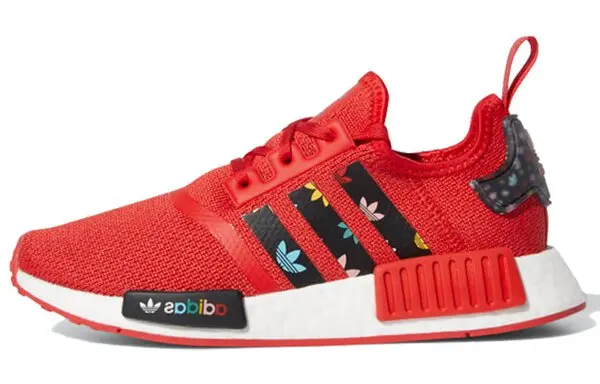 Adidas Nmd_r1 J 'mini Trefoils Print - Red