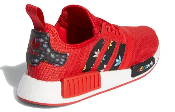 Adidas Nmd_r1 J 'mini Trefoils Print - Red