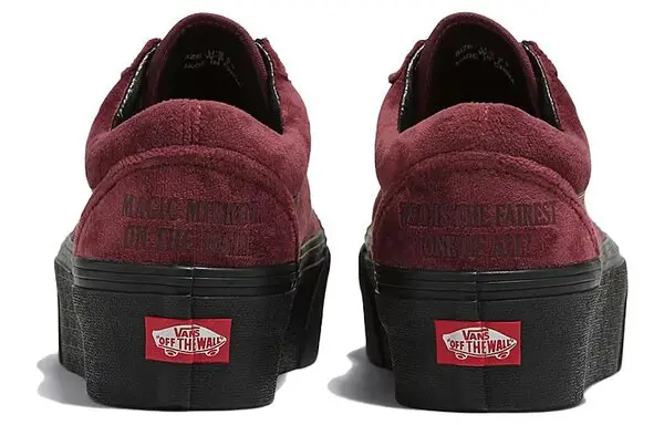 VANS Disney X Old Skool Stackform 'poison Apple' Sneakers - Poison Apple Mahogany