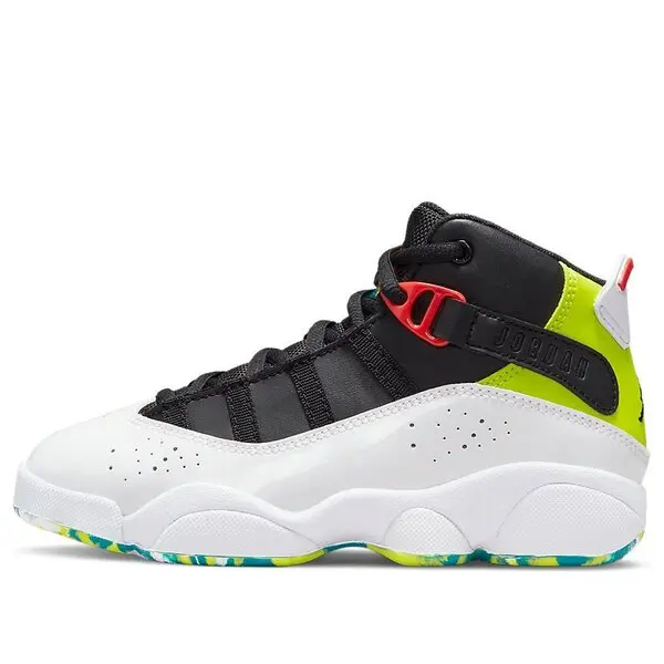 JORDAN 6 Rings 'his Airness' High Top Sneakers - Black/team Orange/kumquat