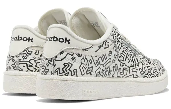 REEBOK Keith Haring X Club C 'dancing Figures Allover Print' Sneakers