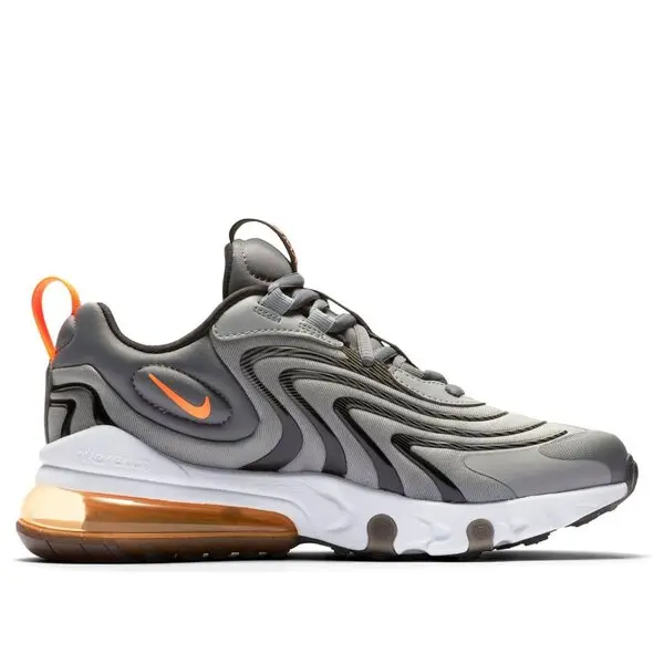 Nike Max 270 React Eng "iron Grey" Sneakers - Silver/orange