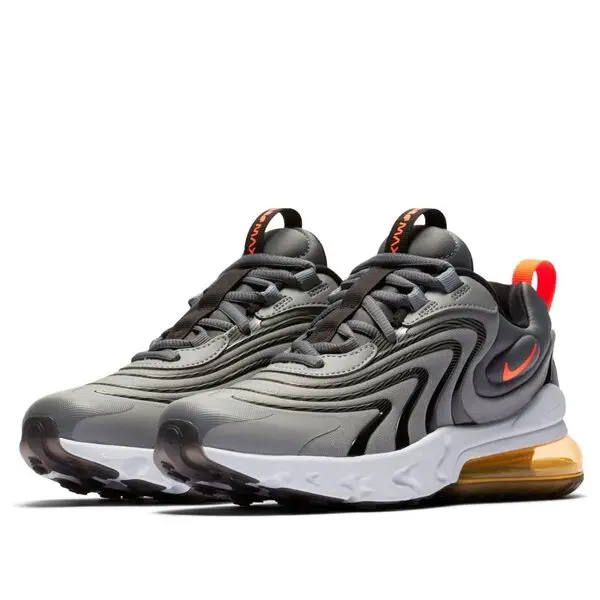 Nike Max 270 React Eng "iron Grey" Sneakers - Silver/orange
