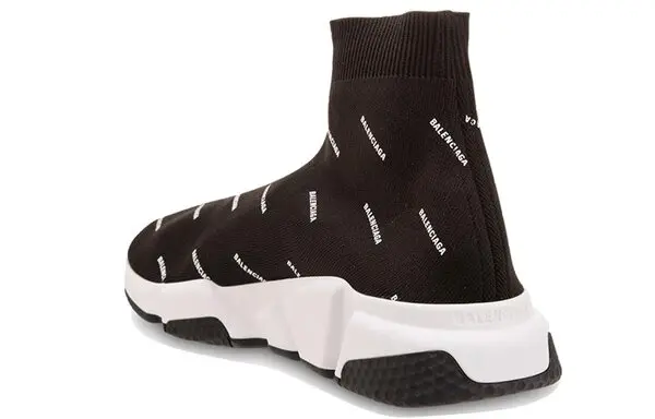 Balenciaga Speed Trainer Mid Allover Logo Sneakers