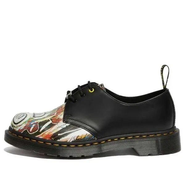 Dr. Martens Jean-michel Basquiat X 1461 Smooth 'dustheads Backhand' Oxford Shoes - Black
