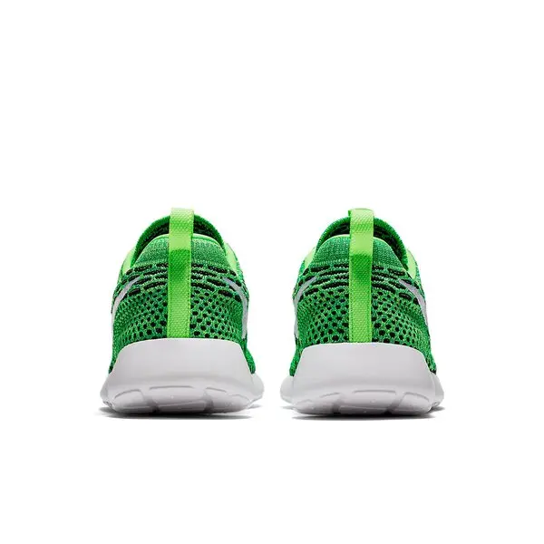 Nike Roshe One Flyknit Athletic Sneakers - Green/white