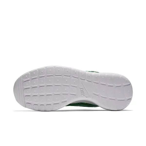 Nike Roshe One Flyknit Athletic Sneakers - Green/white