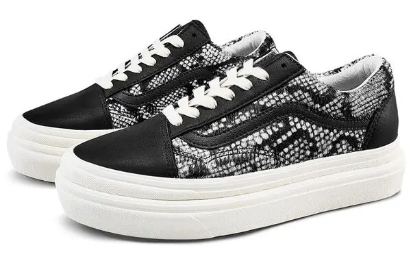 VANS Comfycush Old Skool Lx Snakeskin Platform Sneakers