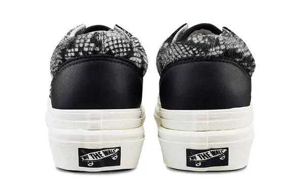 VANS Comfycush Old Skool Lx Snakeskin Platform Sneakers - Black