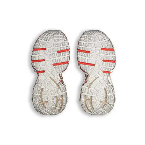 Balenciaga 3xl Extreme Lace Sneakers - Orange/beige/white