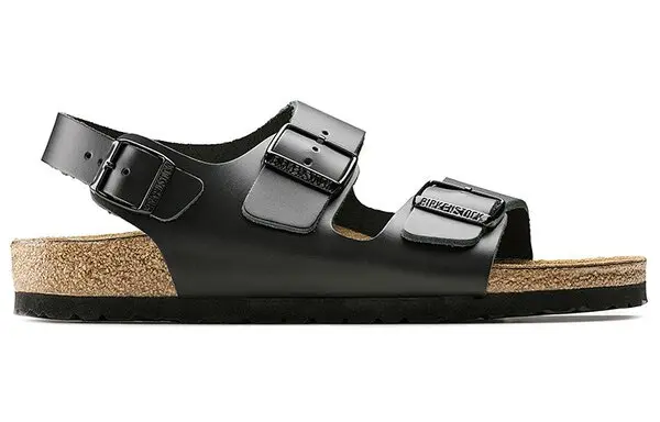 BIRKENSTOCK Milano Series Cowhide Sandals - Black