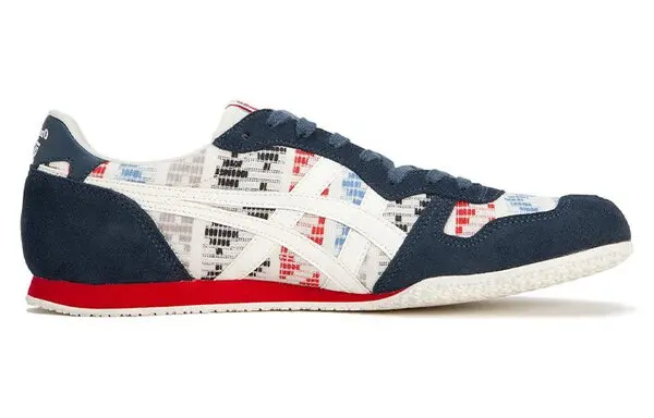 Onitsuka Tiger Serrano Athletic Sneakers - Blue/white/red