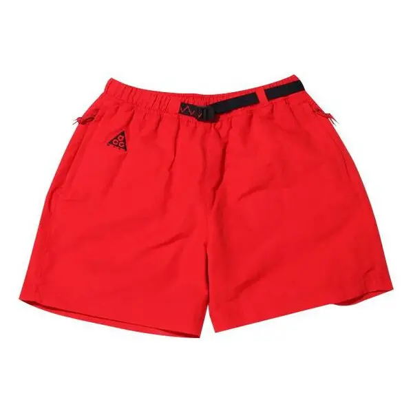 Nike Cargo Shorts With Adjustable Belt - Red