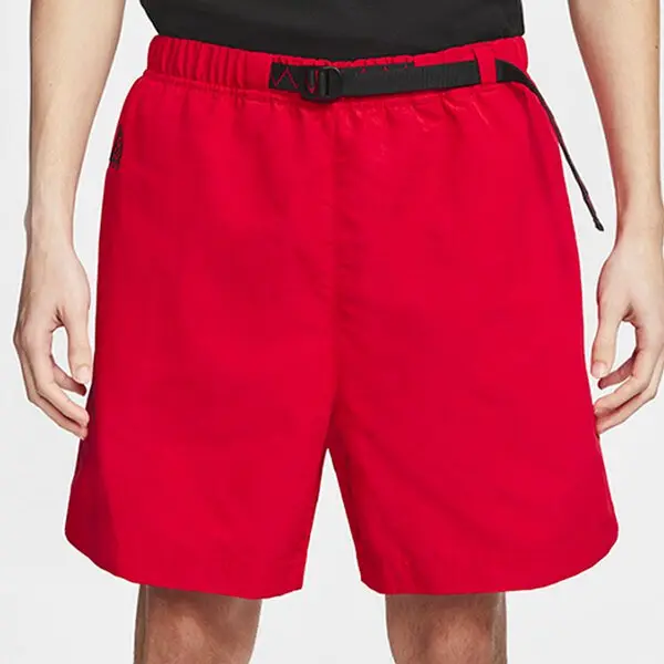 Nike Cargo Shorts With Adjustable Belt - Red