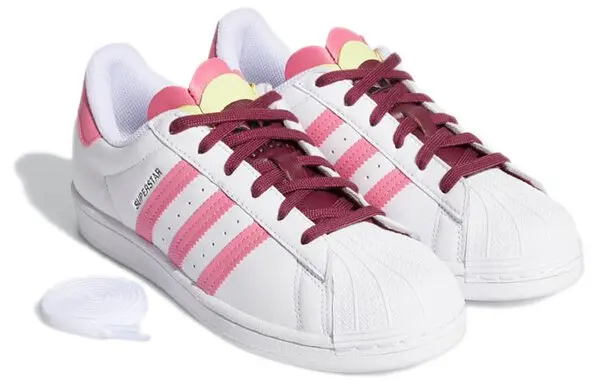Adidas Superstar 'white Rose Tone - White/pink/red