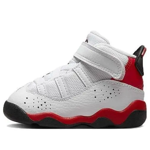 JORDAN 6 Rings High Top Sneakers - White/university Red/black