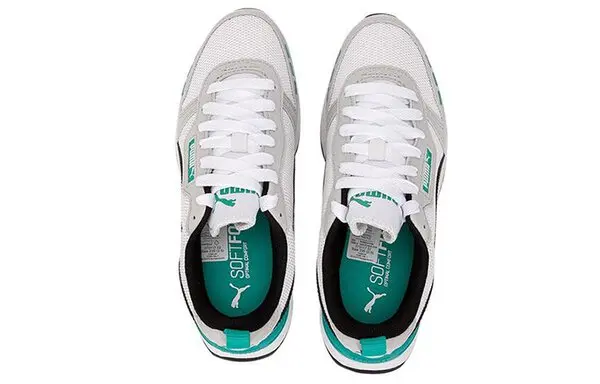 PUMA R78 Lace-up Sneakers - Gray/white/black