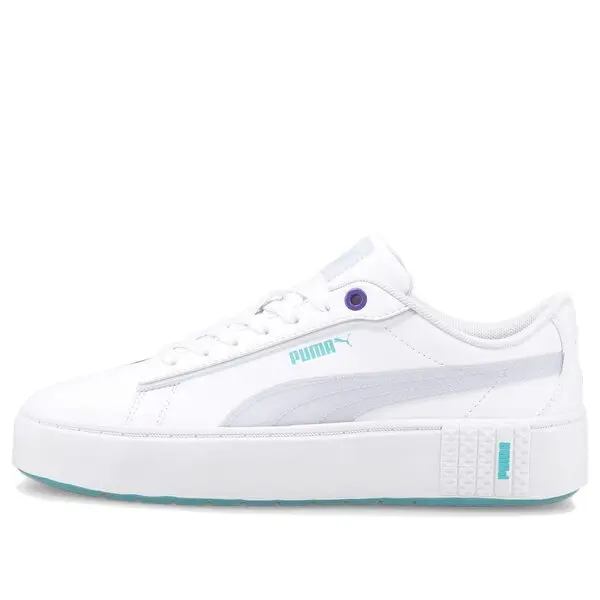PUMA Smash Platform V2 Sneakers - White/blue