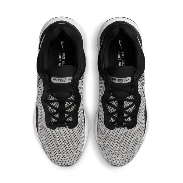 Nike React Miler 3 Athletic Sneakers - Gray/black