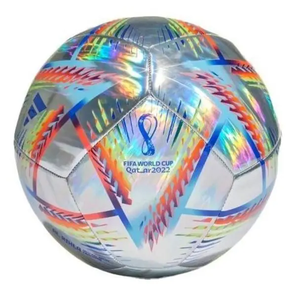 Adidas Al Rihla Training Hologram Foil Ball - Silver/blue